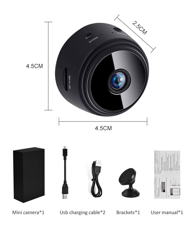Mini Spy WiFi Camera 1080 P Wireless IP Camera – Brilliant Hippie
